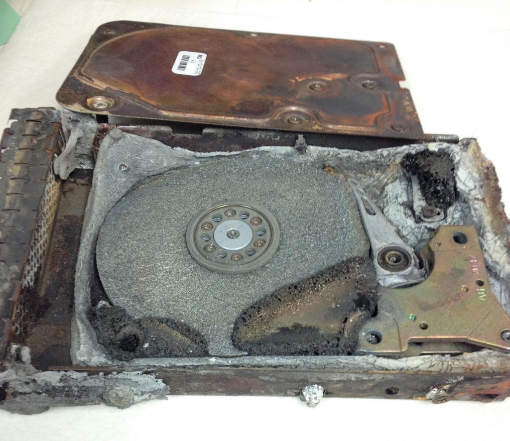 What Does a Fire Damaged Hard Drive Look Like?