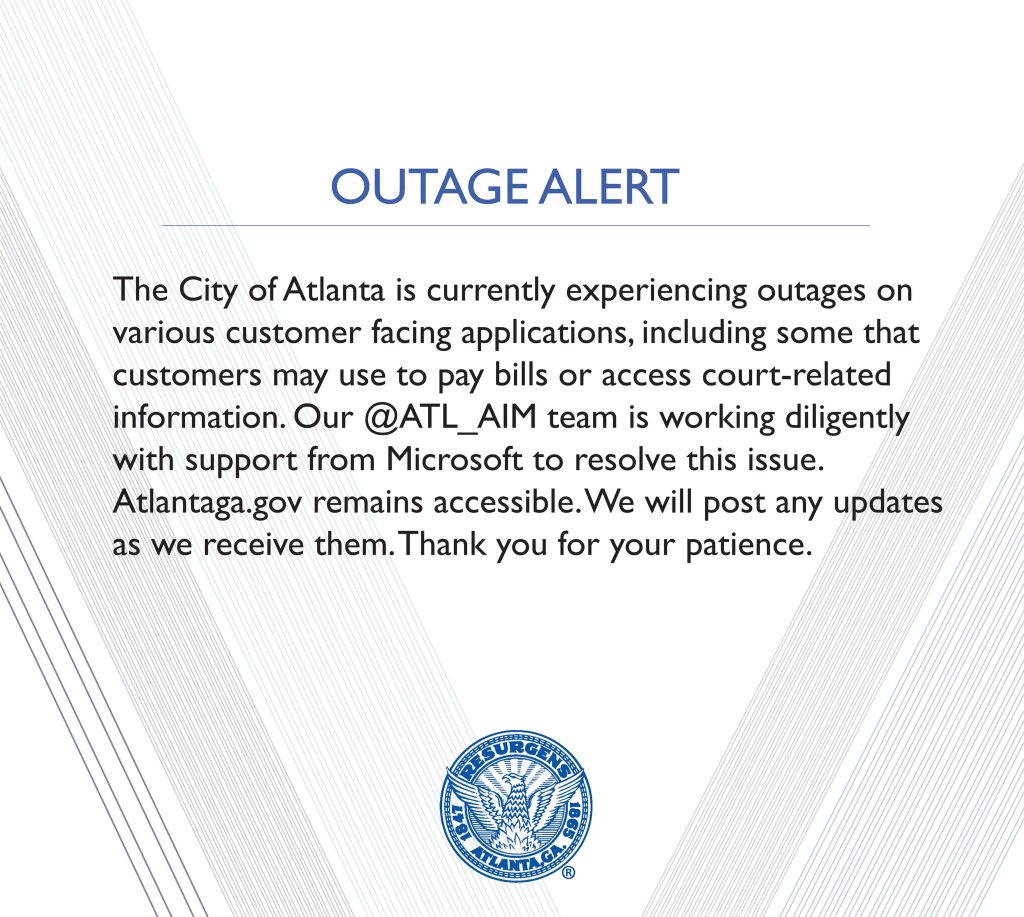 City of Atlanta Hit by SamSam Ransomware - Datarecovery.com